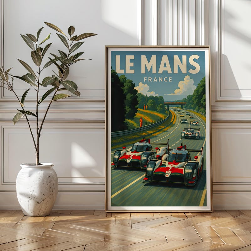 Le Mans Poster - Etsy