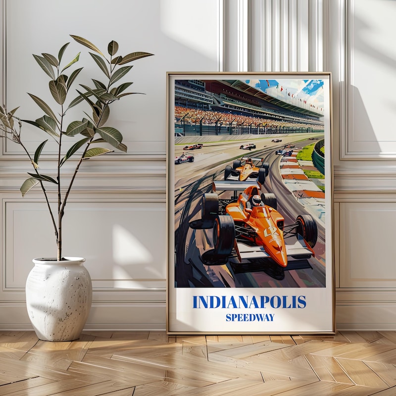 Indy 500 Art Canvas - Etsy