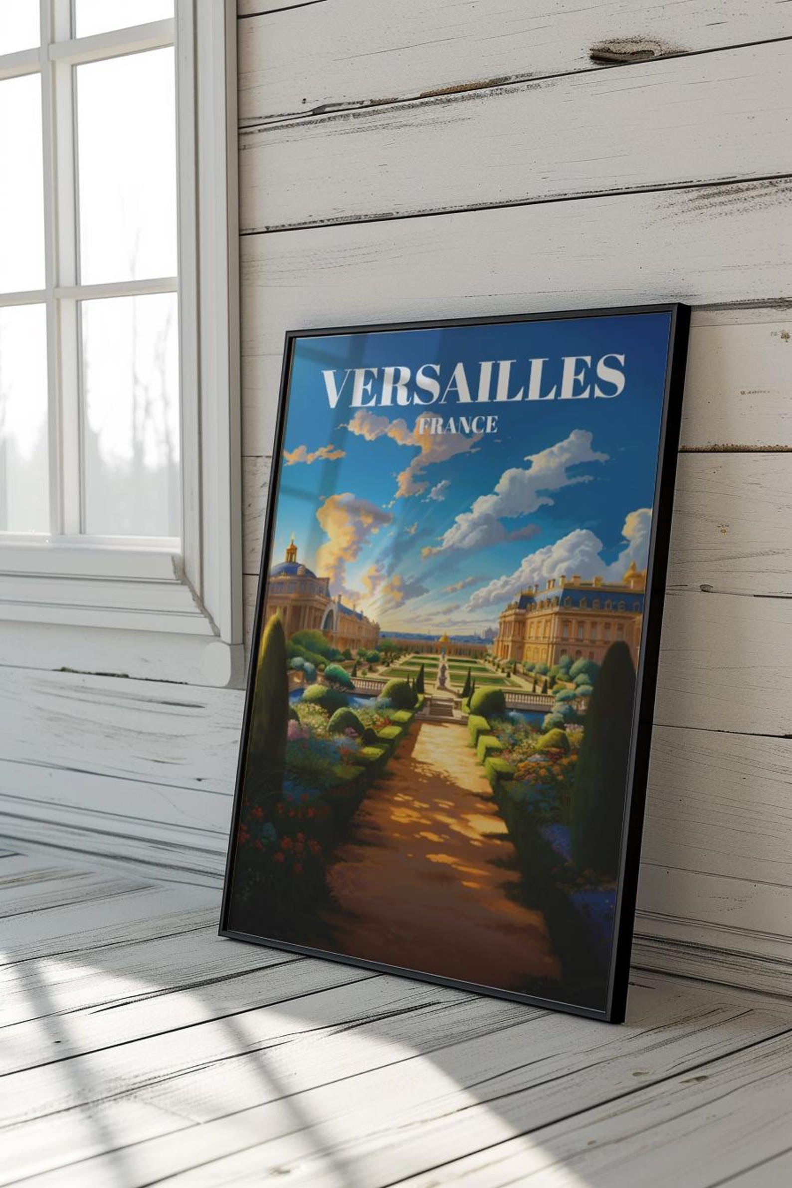 Versailles France Travel Poster: Vintage Palace Gardens Art Print - Etsy