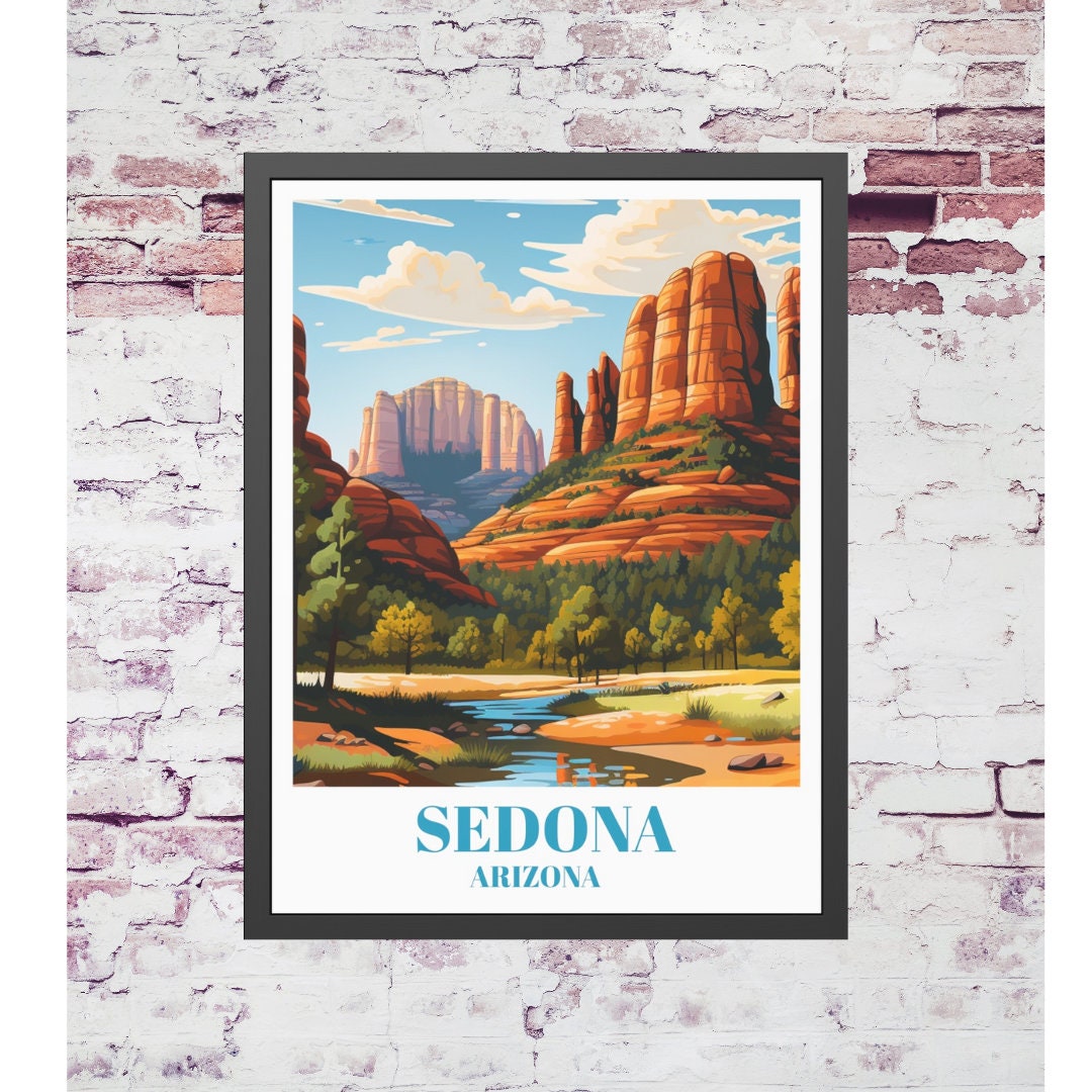 Sedona Arizona Travel Poster Wall Decor Sedona Home Living - Etsy