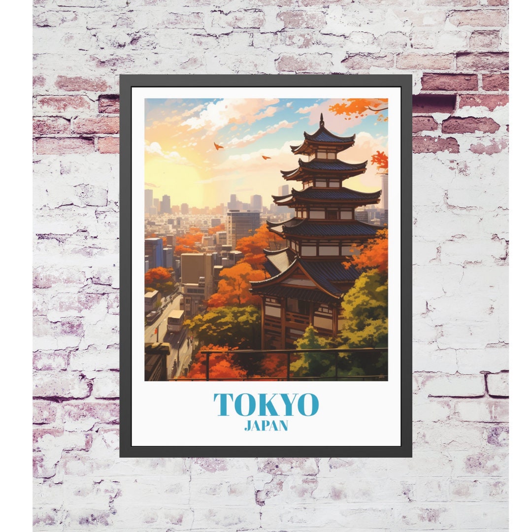 Tokyo Japan Asia Travel Print Japan Tokyo Travel Poster - Etsy