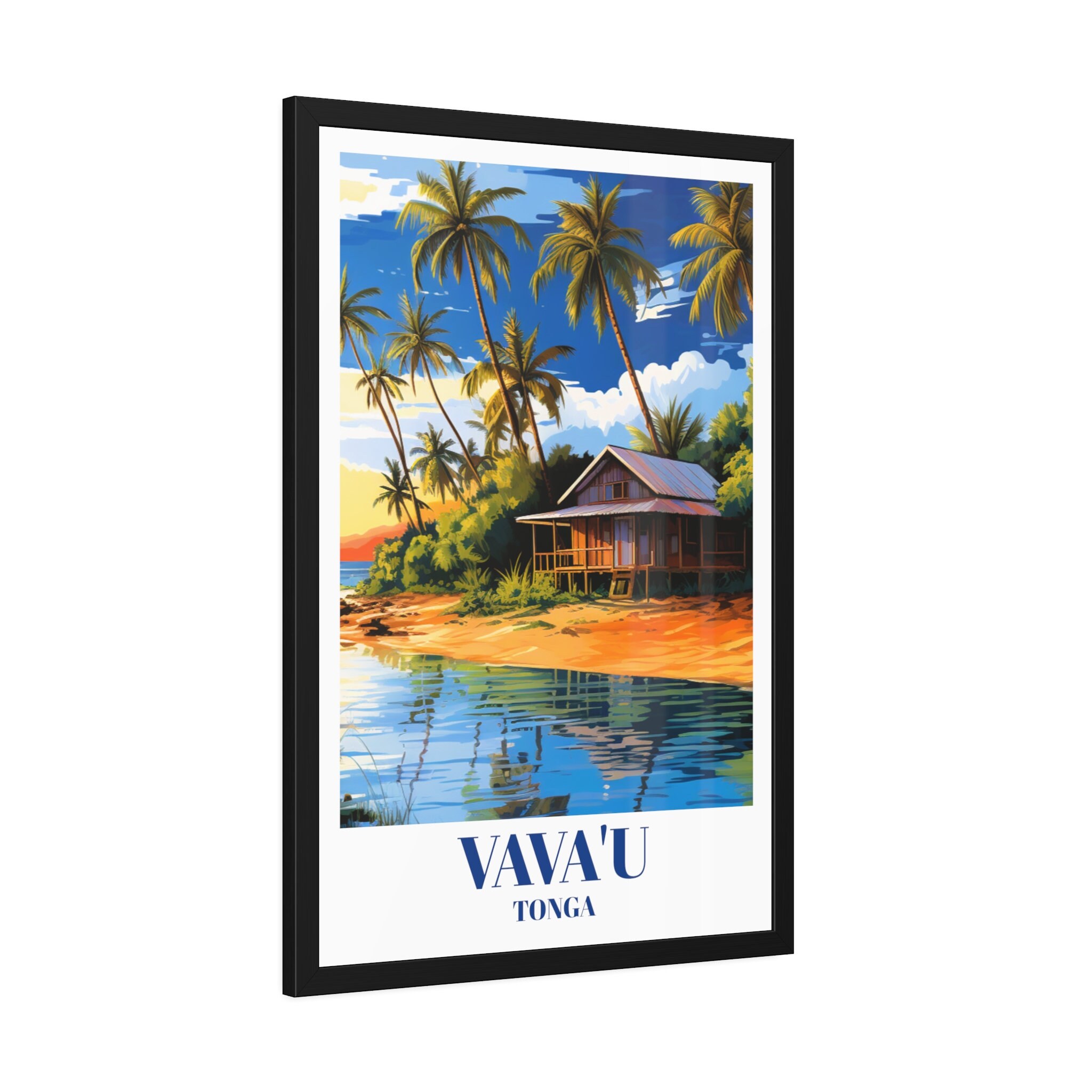Vava'u Tonga Travel Poster: South Pacific Island Art - Etsy