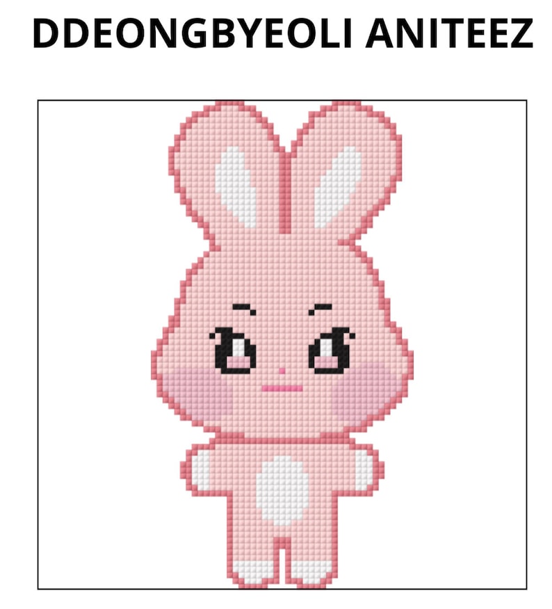 Kpop Ateez Aniteez Ddeongbyeoli Cross Stitch Pattern - Etsy