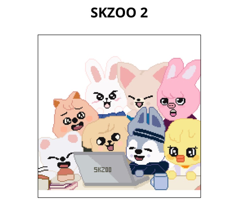 Kpop SKZOO 2 Cross Stitch Pattern - Etsy
