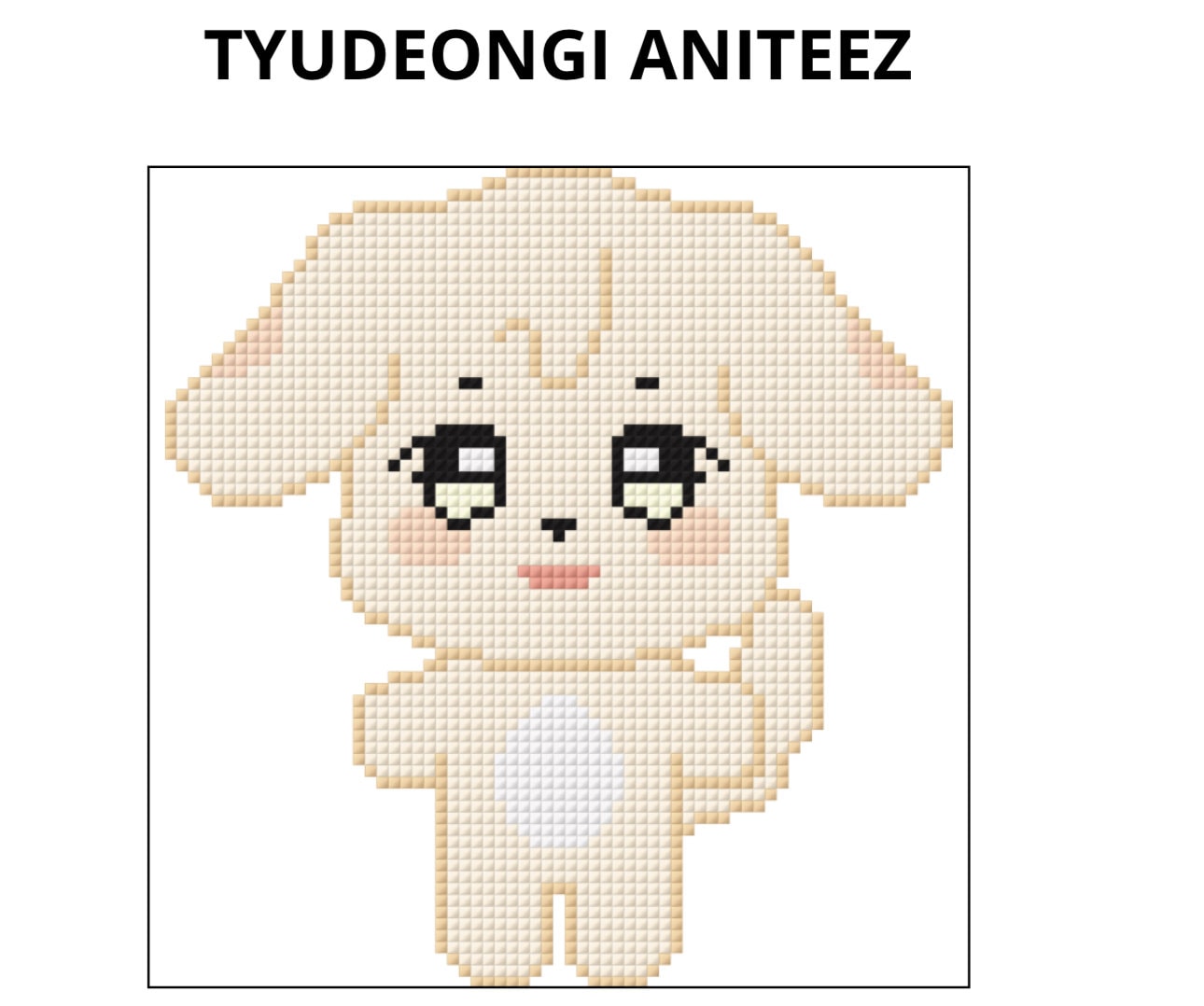 Kpop Ateez Aniteez Tyudeongi Cross Stitch Pattern - Etsy