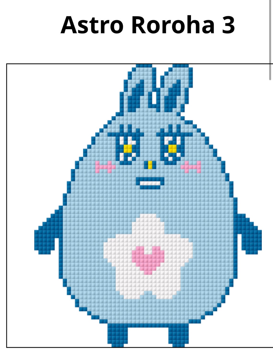 Kpop Astro Roroha Aroha Noonnoo/cha Eun Woo Cross Stitch Pattern - Etsy