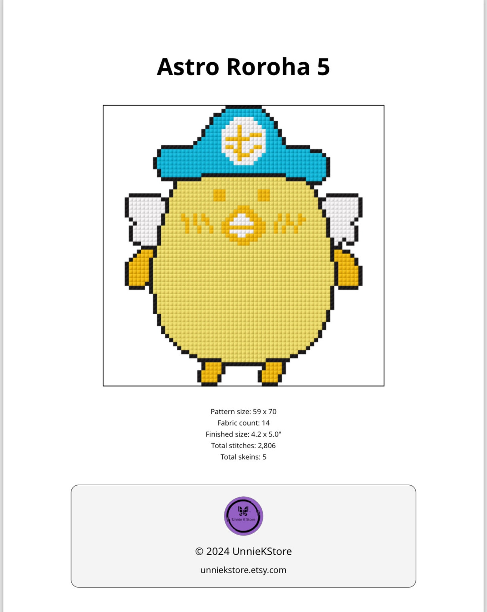 Kpop Astro Roroha Aroha Ppuppu/sanha Cross Stitch Pattern - Etsy