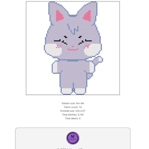 Kpop Ateez Aniteez Sandeoki Cross Stitch Pattern - Etsy