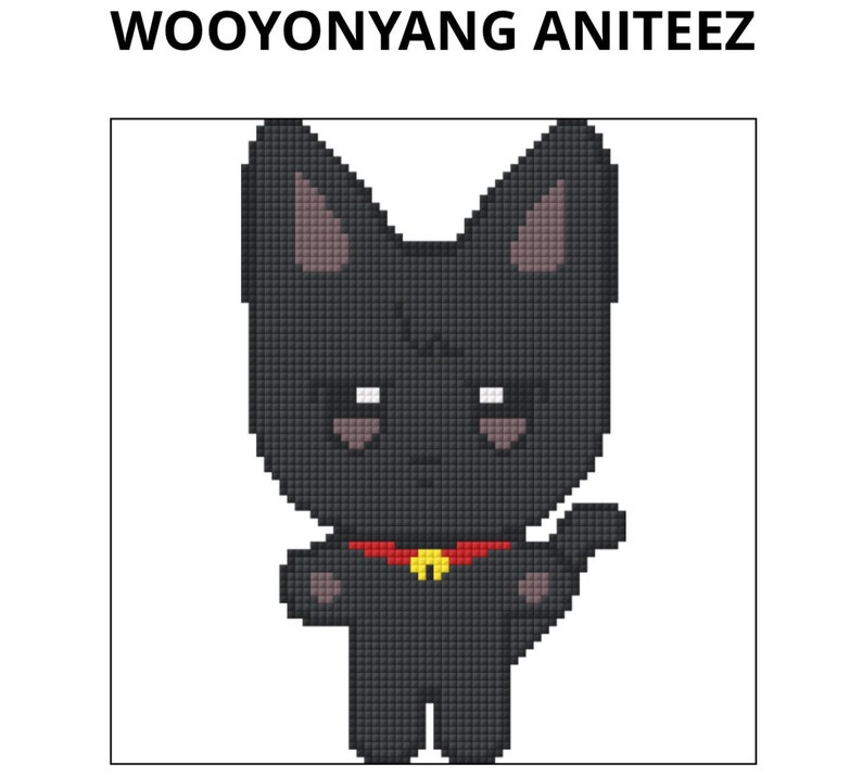 Kpop Ateez Aniteez Wooyonyang Cross Stitch Pattern - Etsy