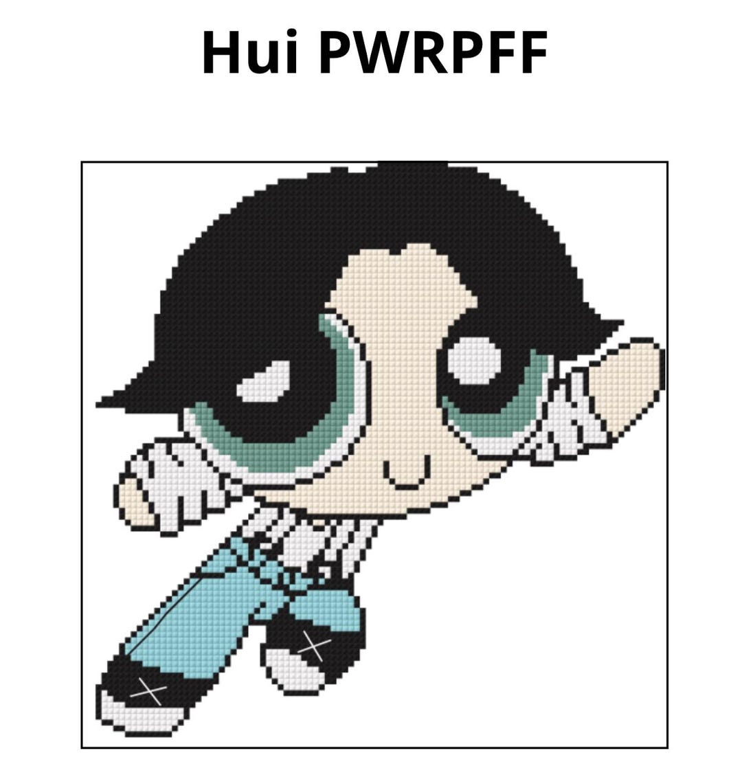 Pwrpuff Hui Cross Stitch Pattern - Etsy