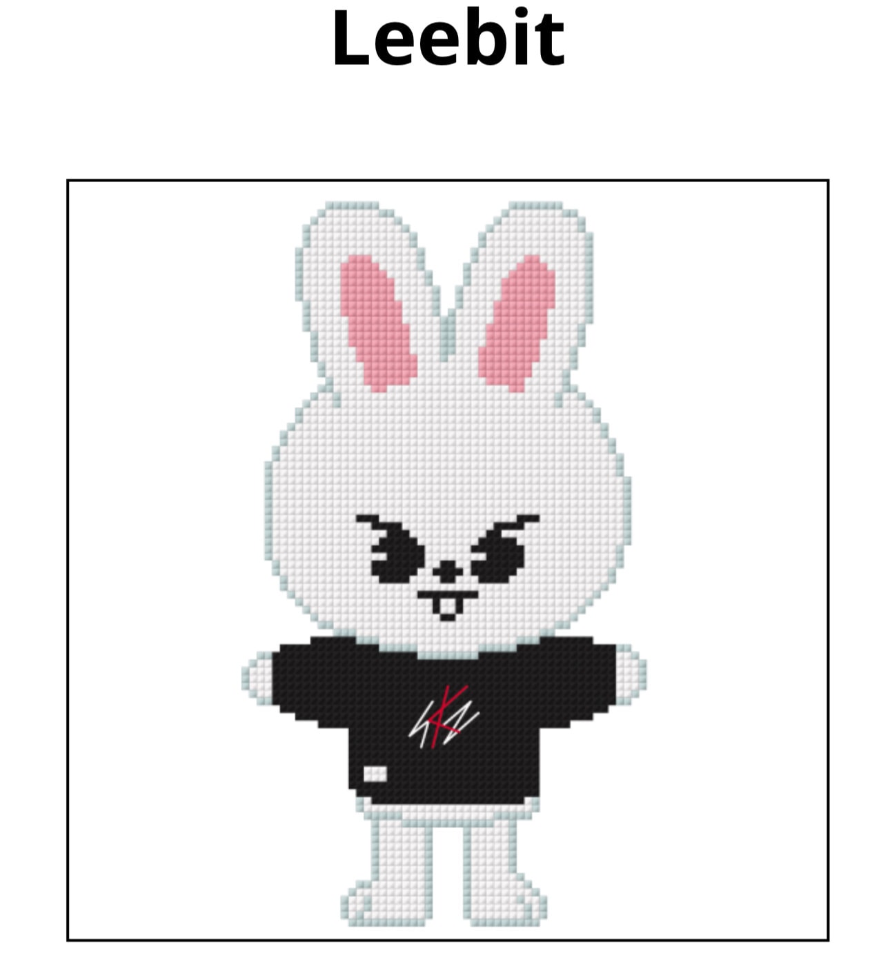 Kpop SKZOO Leebit / Lee Know Cross Stitch Pattern - Etsy