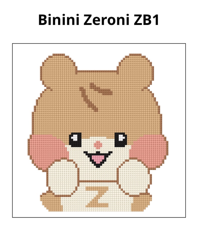 BININI Zeroni ZB1 Cross Stitch Pattern - Etsy