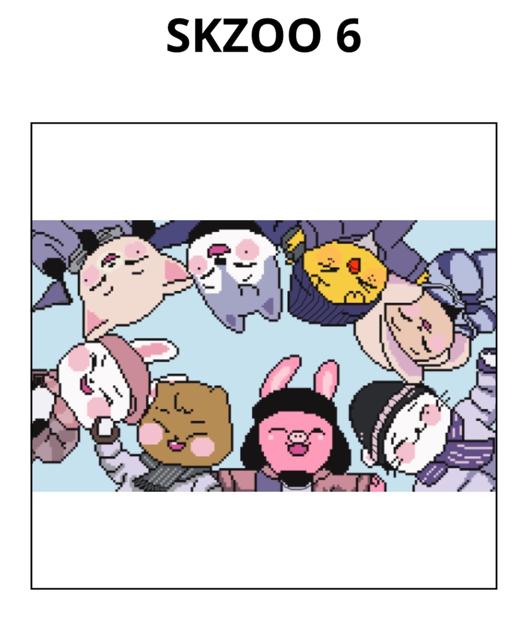 Kpop SKZOO 6 Cross Stitch Pattern - Etsy
