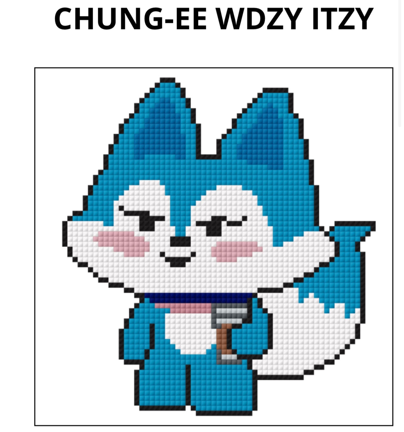 Kpop Itzy Wdzy Chung-ee/ Chaeryeong Cross Stitch Pattern - Etsy