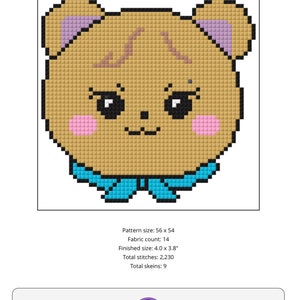 KPOP Jennie Black Pink Emoji Cross Stitch Pattern - Etsy