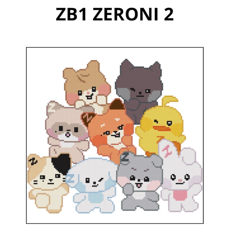 ZERONI ZB1 2 Cross Stitch Pattern - Etsy