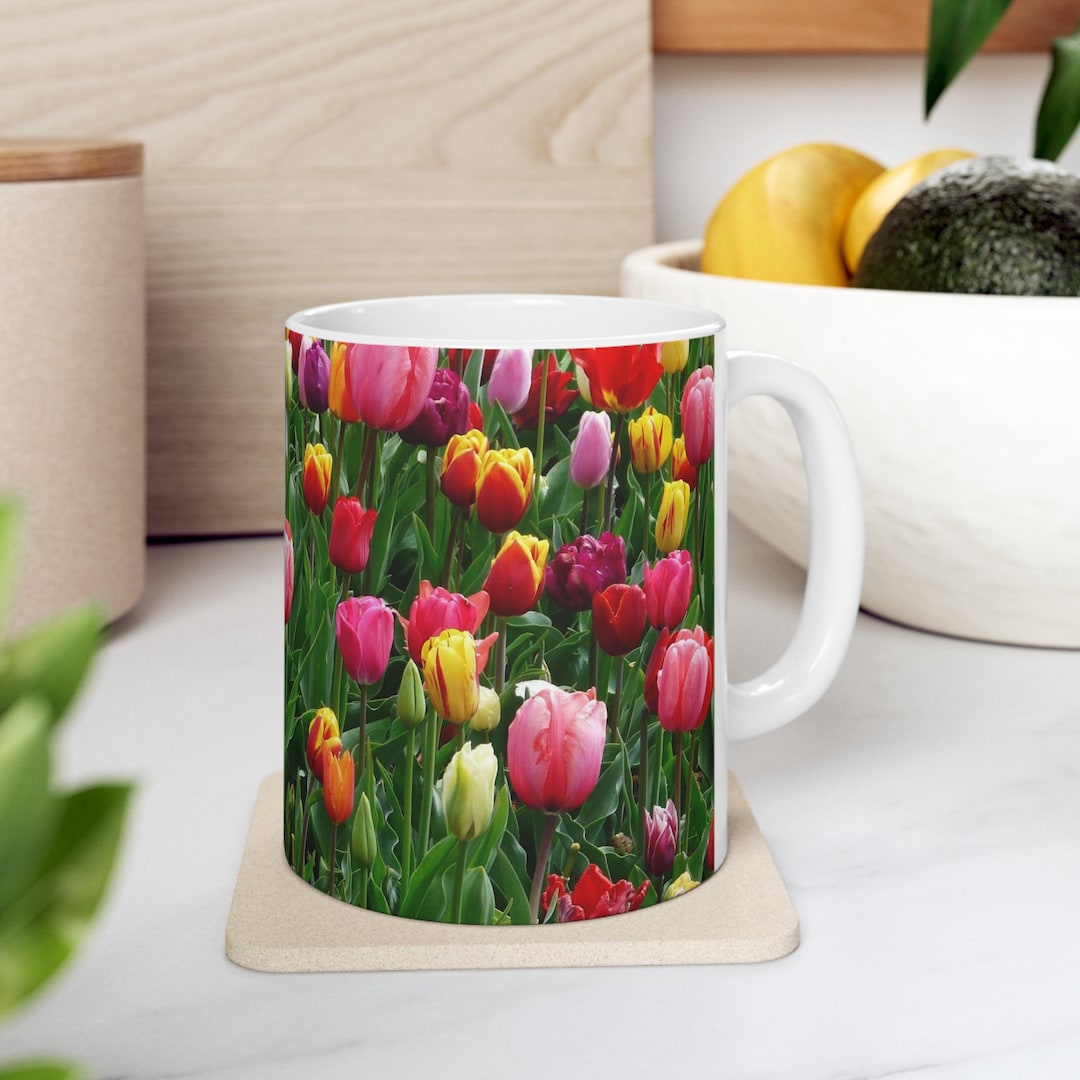 Tulips Mug,tulips Gift,tulip Lover Gift,tulip Coffee Mug,tulip Coffee ...