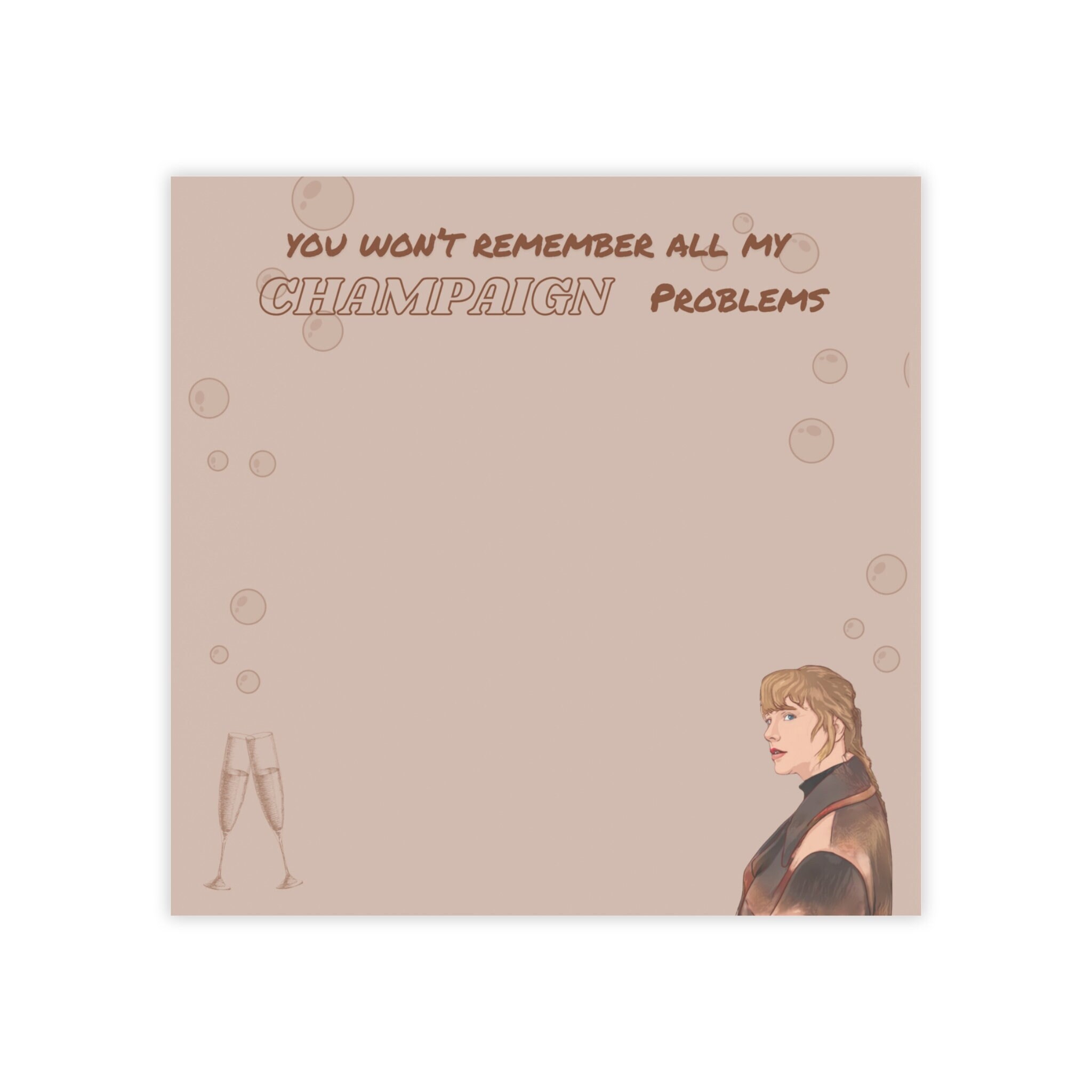 Evermore Taylor Swift Inspired Post-it Note Pads Swiftnotes - Etsy
