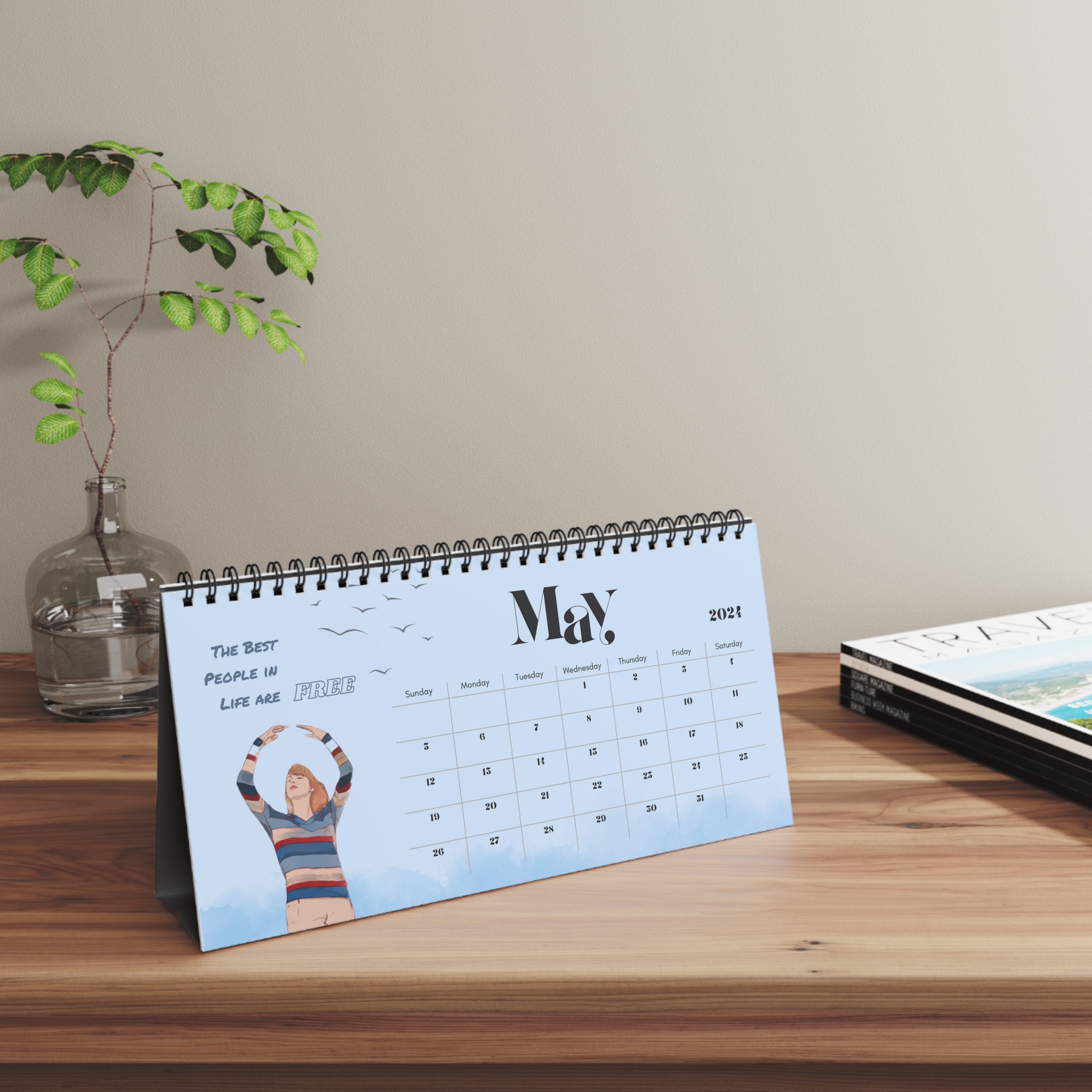 Taylor 2024 Desk Calendar - In My 2024 Era | 1989,Lover, Reputation ...