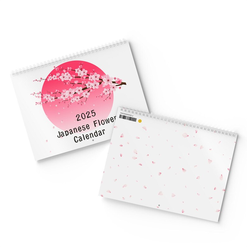 Wall Calendar, Beautiful Japanese Flowers 2025, Floral Calendar ...