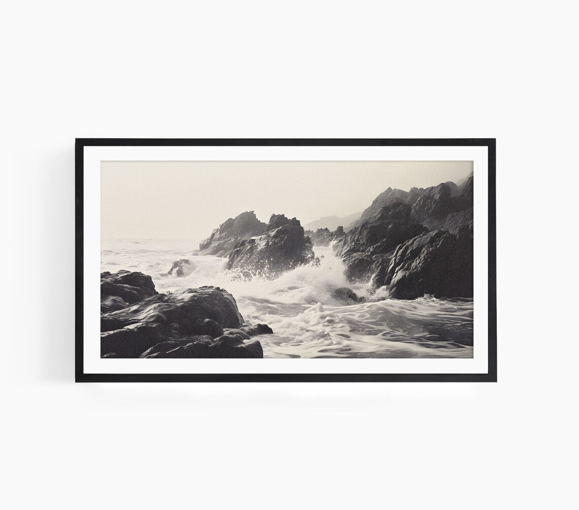Nostalgic Seascape: Timeless Ocean View for Frame TV, TV Artwork ...