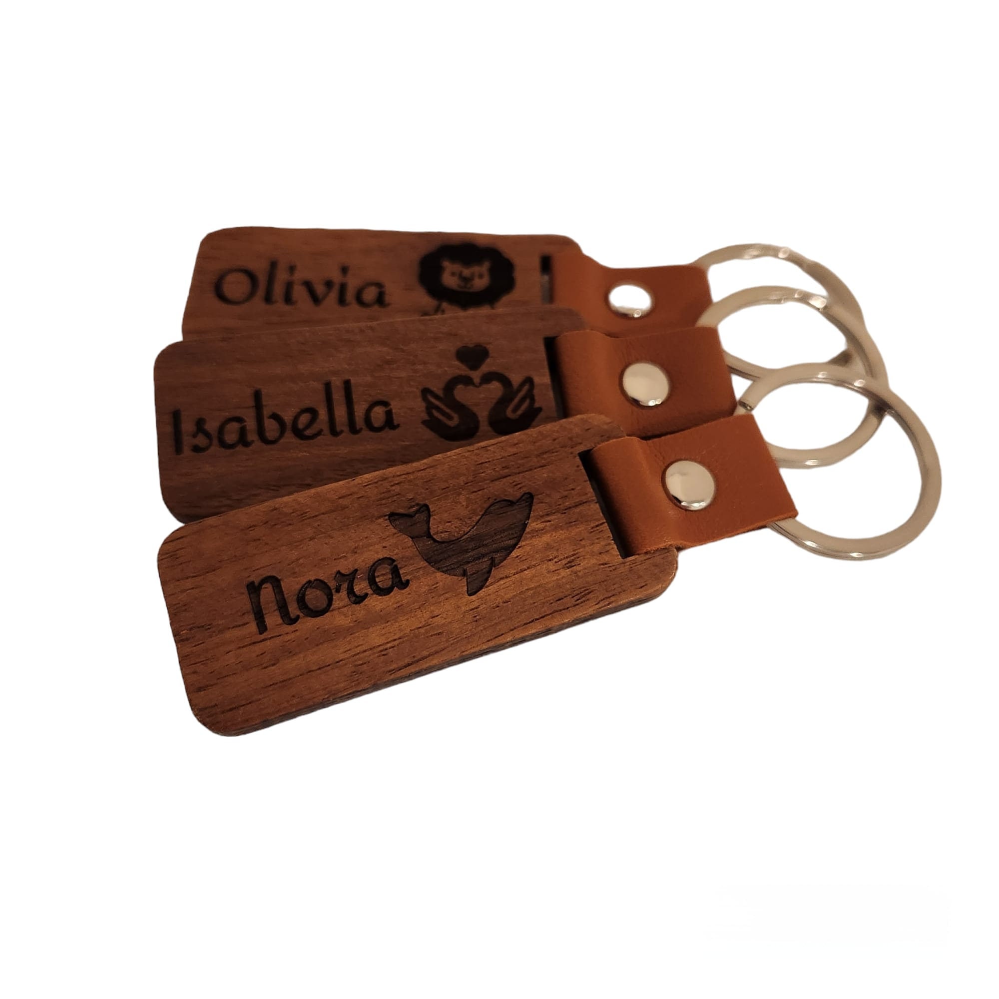 Customized Wooden Keychain, Personalized Wooden Keychain, Engraved ...