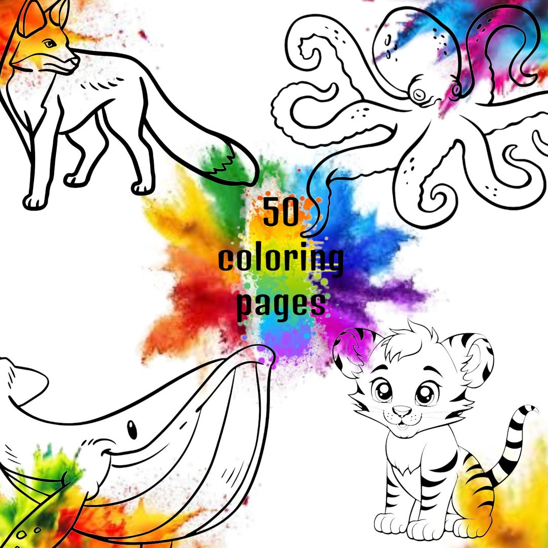 50 Animals Coloring Pages for Kids, Coloring Pages, Kids Coloring ...