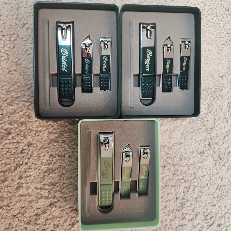 Customized Three Nail Clippers, Stainless Steel Nail Cutter, Toenail ...