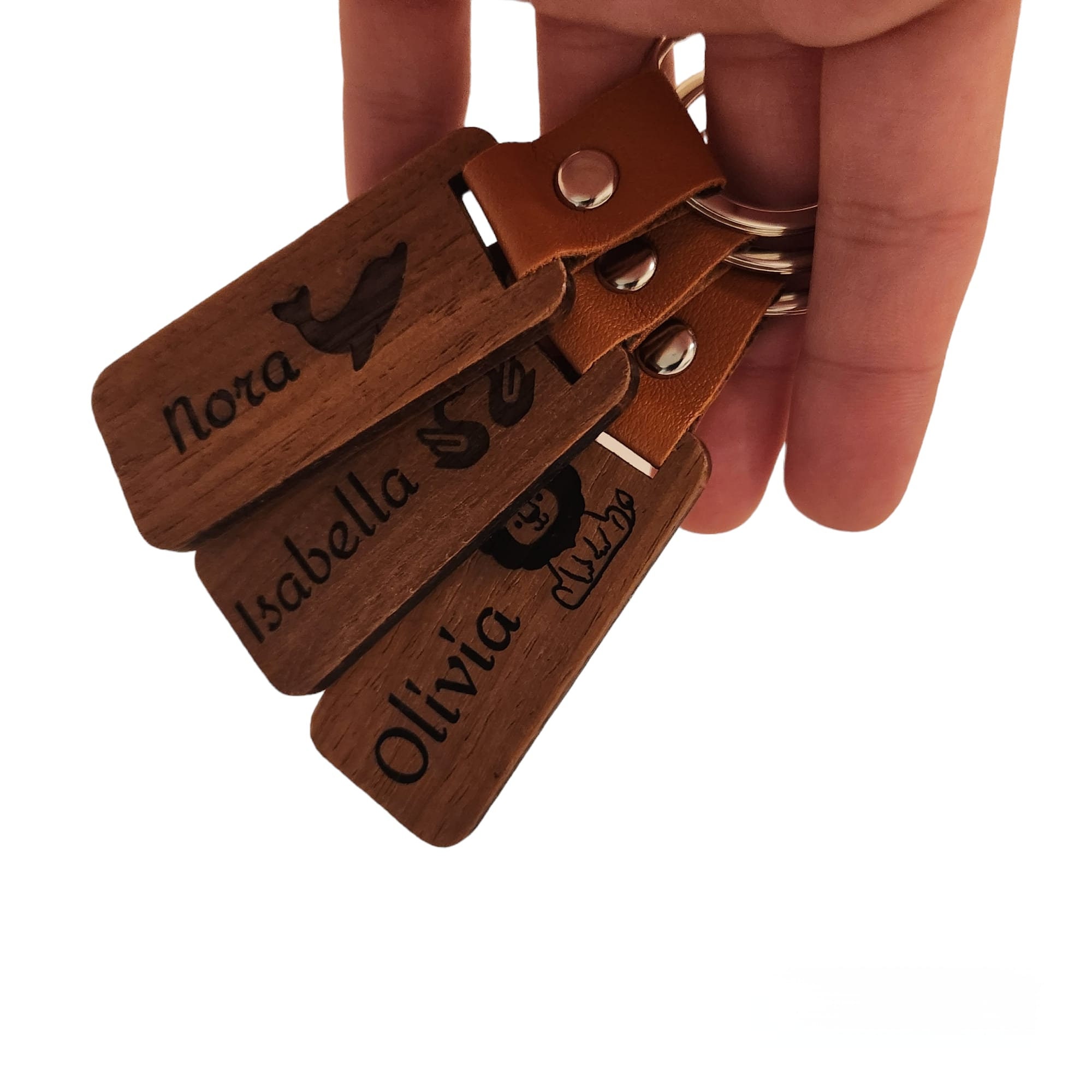 Customized Wooden Keychain, Personalized Wooden Keychain, Engraved ...