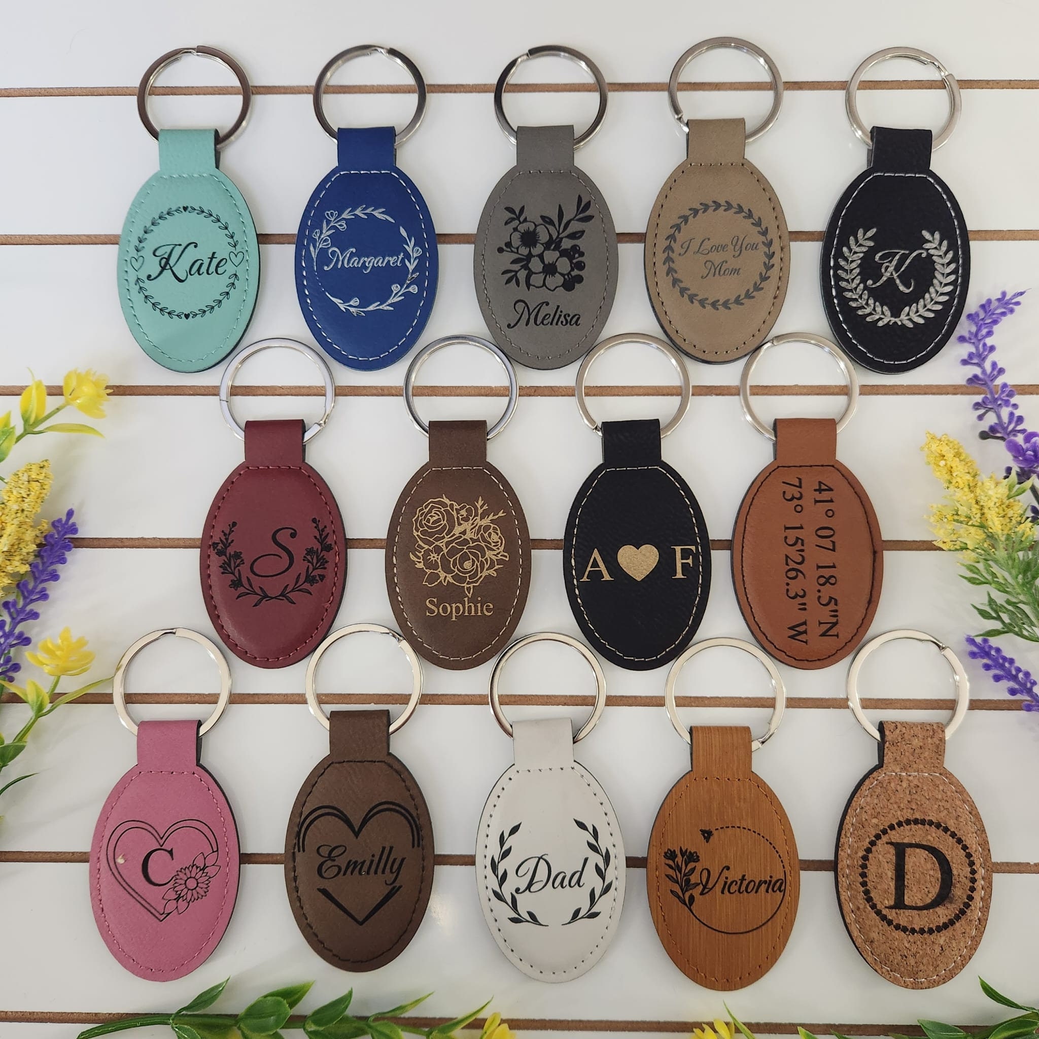 Customized Leather High Quality Key Chain, Personalized Key Chain ...