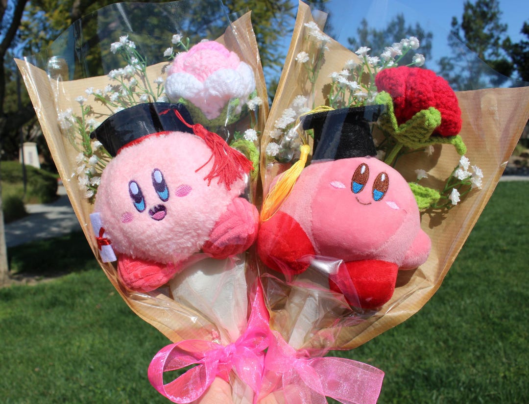 Graduation Bouquet, Kirby Crochet Bouquet, Kirby Graduation Bouquet ...