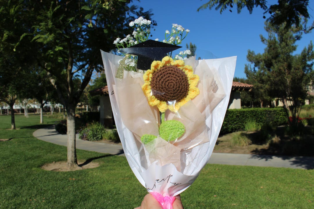 Graduation Crochet Bouquet, Graduation Bouquet, Handmade Graduation ...