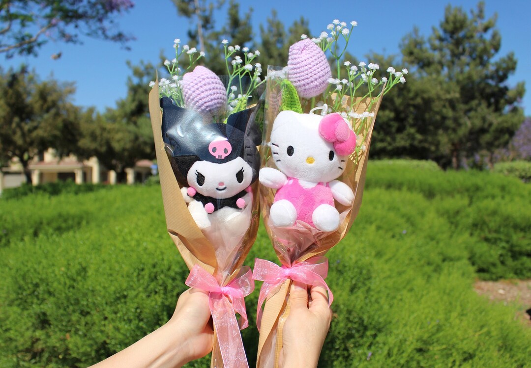 Sanrio Crochet Bouquet, Sanrio Basic Series, Crochet Flowers Bouquet, Sanrio Gift, Kawaii ...