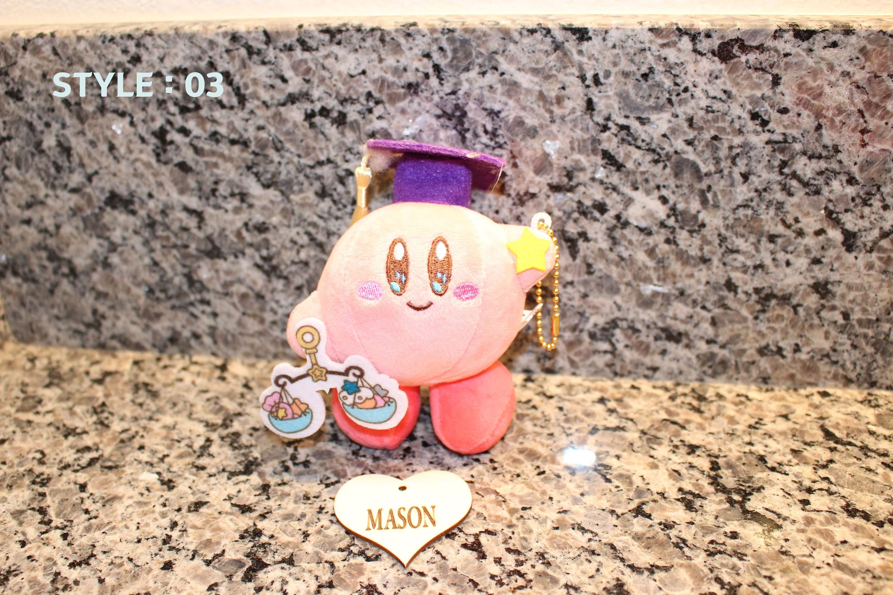 Personalized Kirby Plush, Kirby Series Plush, Heart Name Tag, Birthday ...