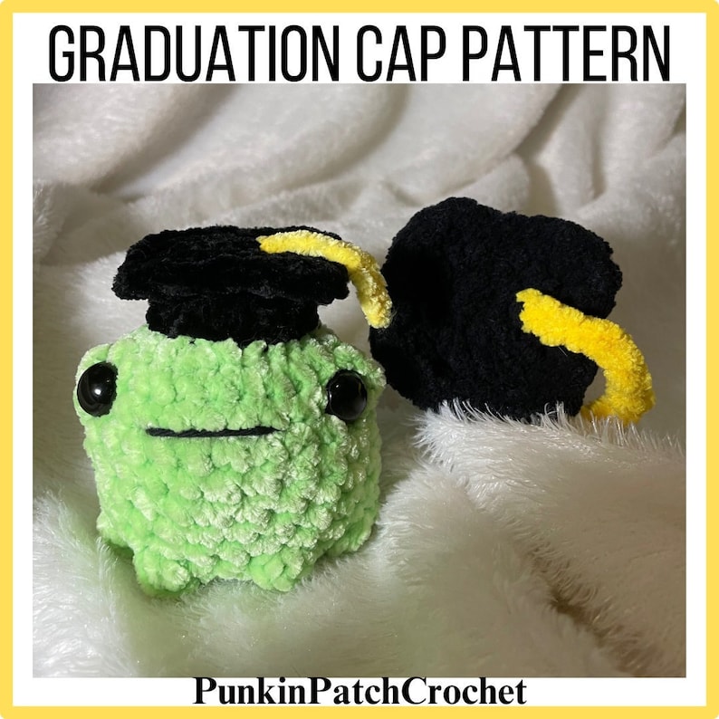 Crochet Graduation Cap & Diploma Pattern (PDF) - Etsy