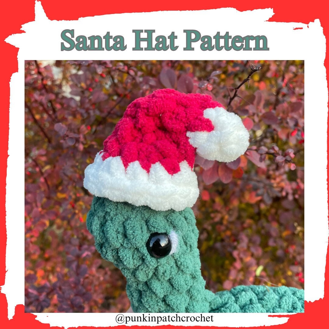 Santa Hat Crochet Pattern PDF - Etsy