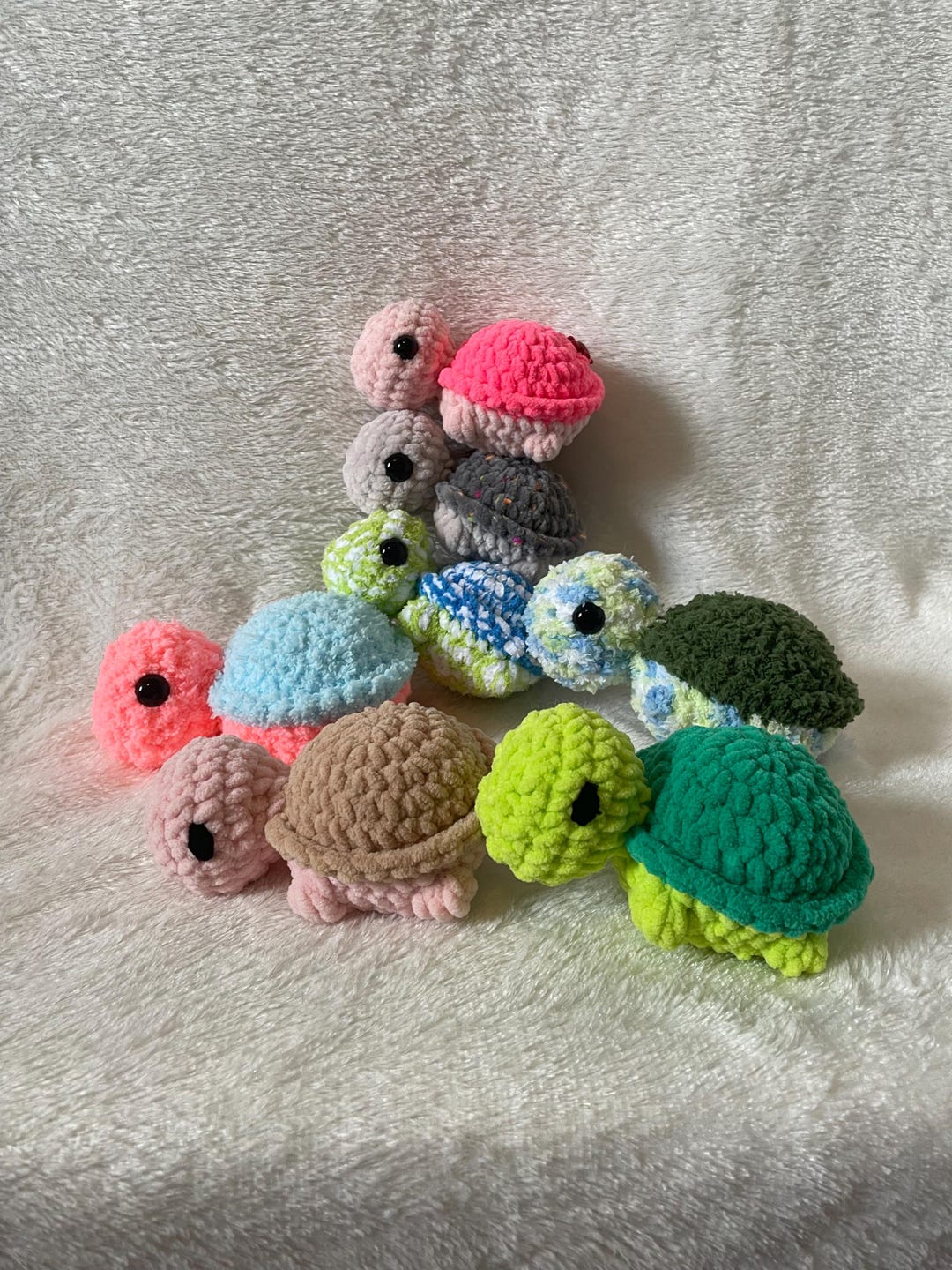 Turtle Crocheted Plush, Crochet Turtles Plushie, Handmade Amigurumi - Etsy