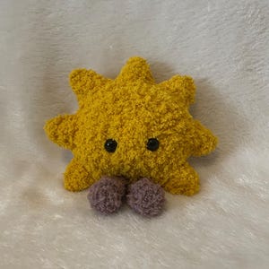 Fluffy Sun Crochet Plush, Sunshine Jellycat Inspired Toy, Handmade ...