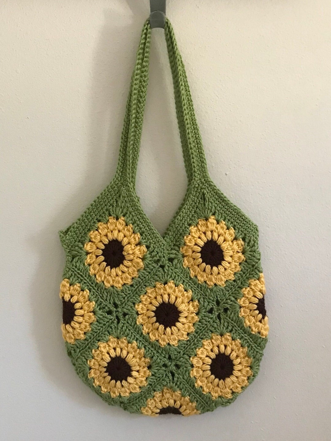 Crochet Sunflower Bag - Etsy
