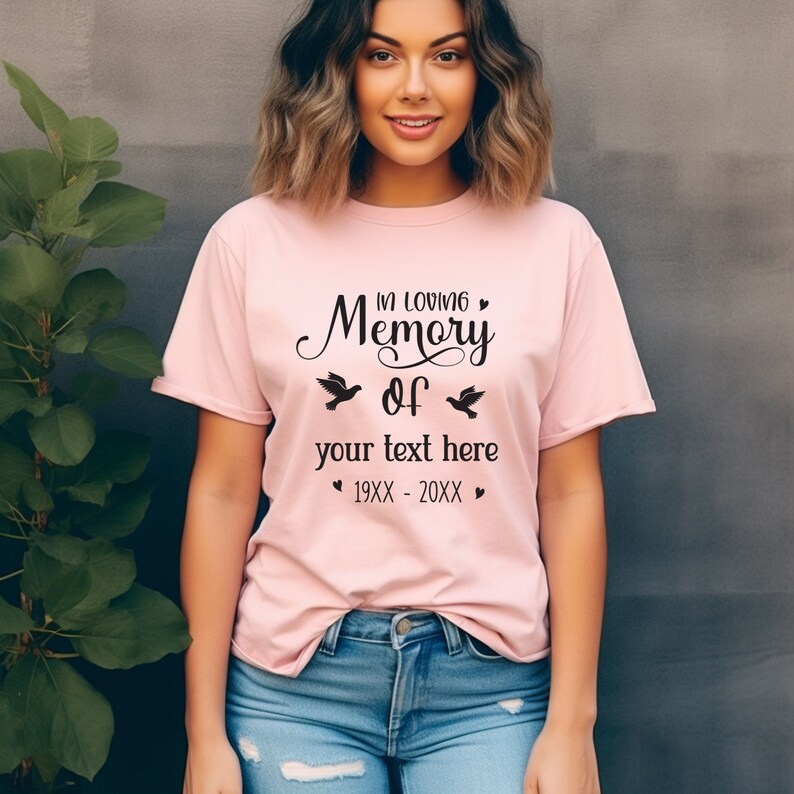 Top Selling T Shirt in Loving Memory Tee Shirt Customized T - Etsy