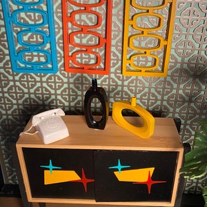 Mid Century Mod Panel Set - Etsy