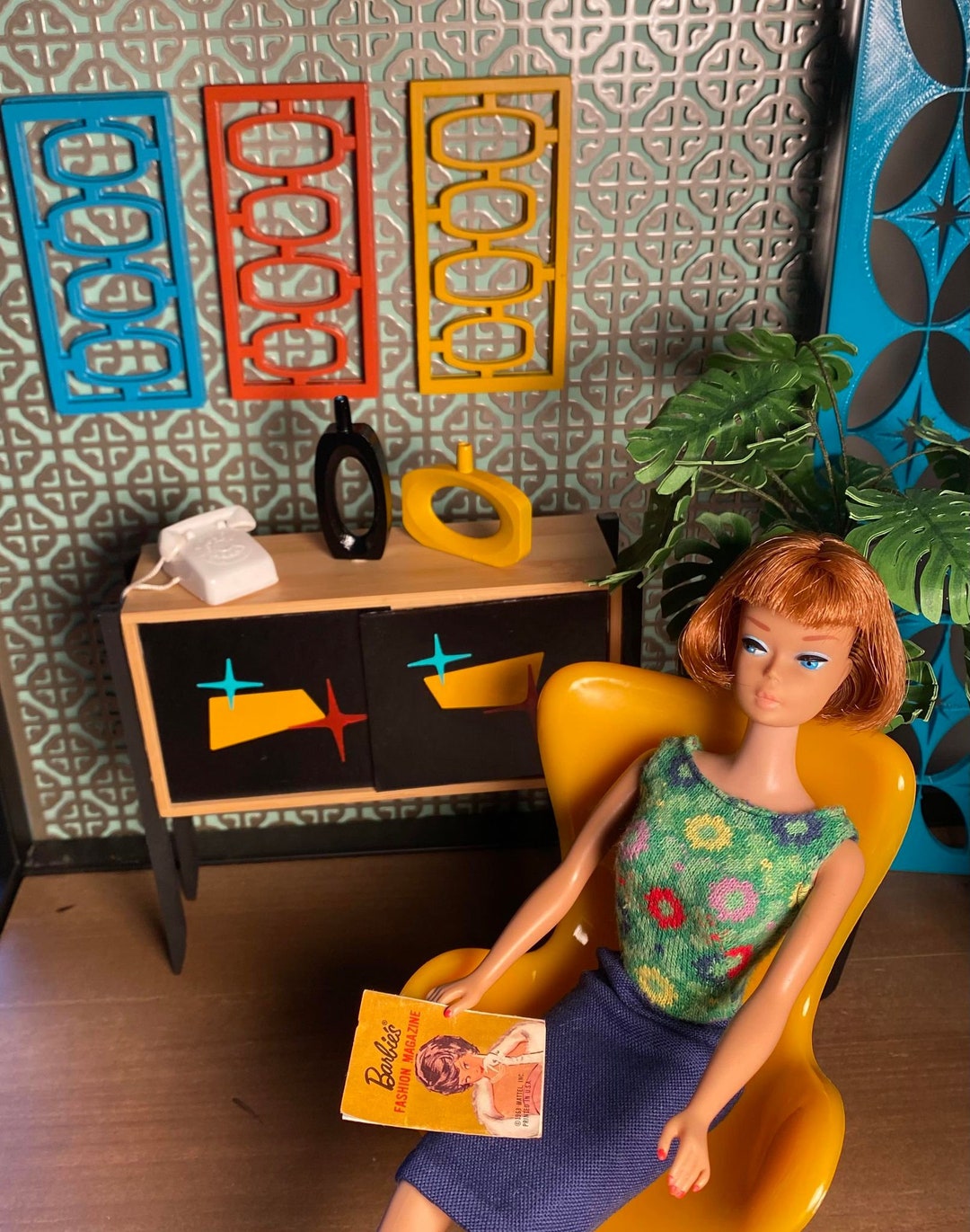 Mid Century Mod Panel Set - Etsy