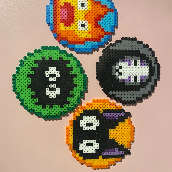 Perler Bead Coaster - Etsy