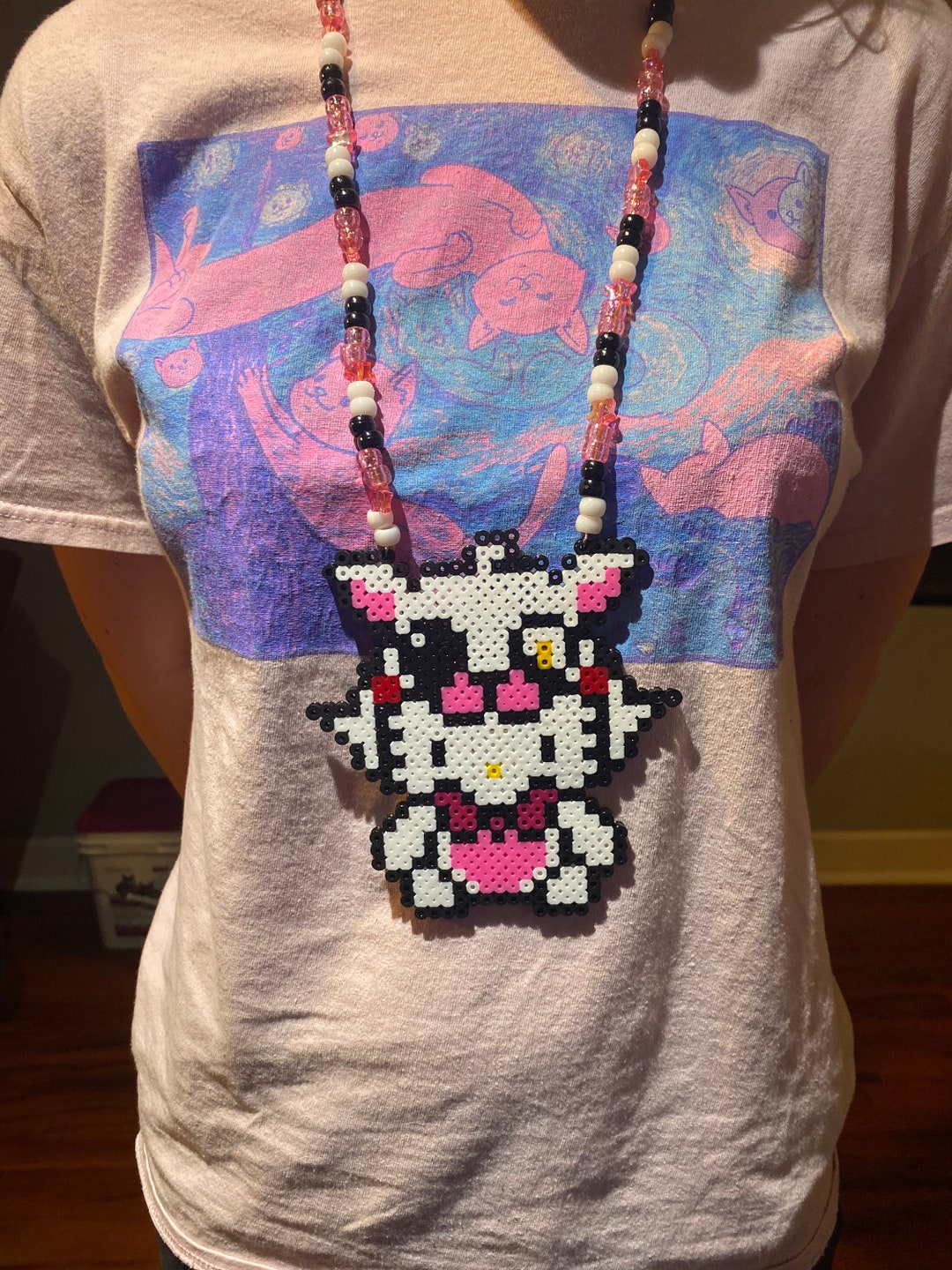 FNAF Mangle HK Perler Bead Necklace - Etsy