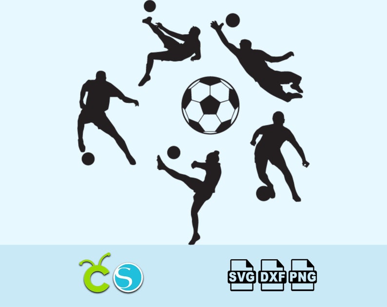 Soccer SVG Bundle, Football SVG File for Cricut, Football Silhouette ...