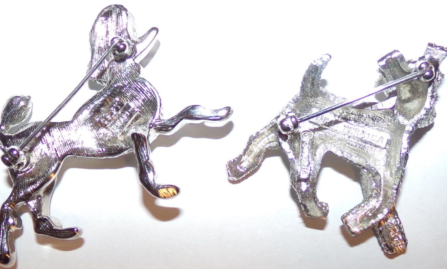 Beautiful Trifari and Boucher Dog Pin Lot-fun - Etsy