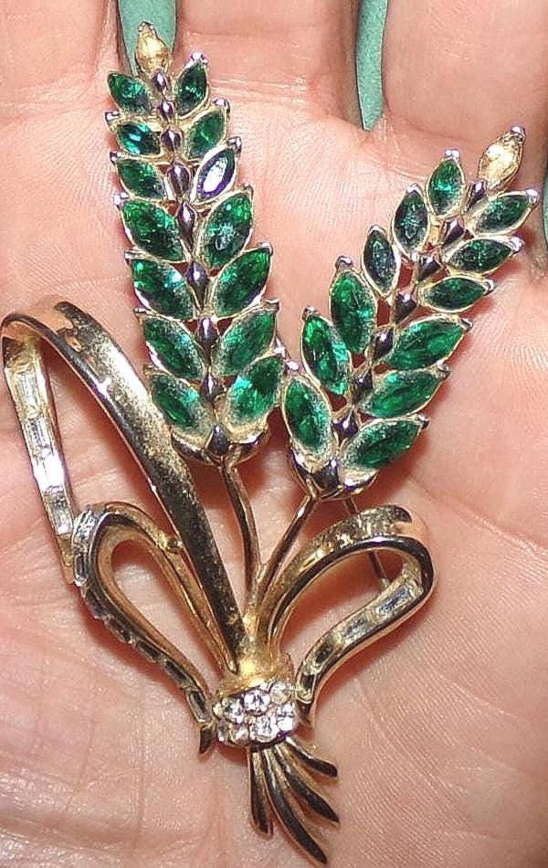 Corocraft---des Pat Pend Pin With Some Missing Stones---read!!! - Etsy