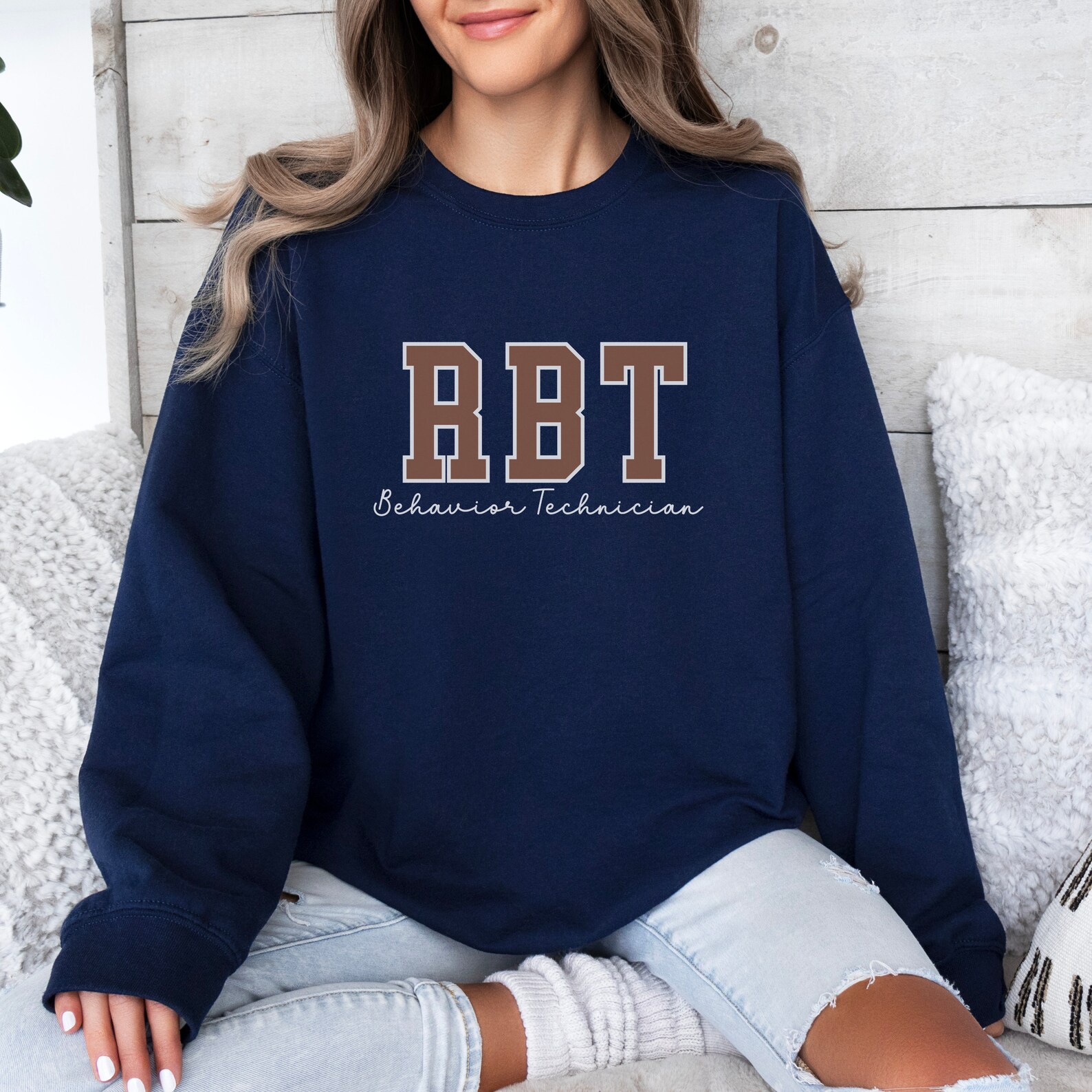 RBT Sweatshirt,aba Therapy Sweatshirt,behavior Technician Crewneck ...