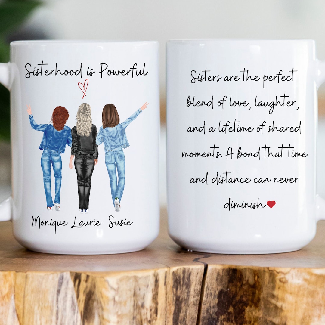 Custom Sister Mug, Personalized Sister Gift, Big Little Sister, Long ...