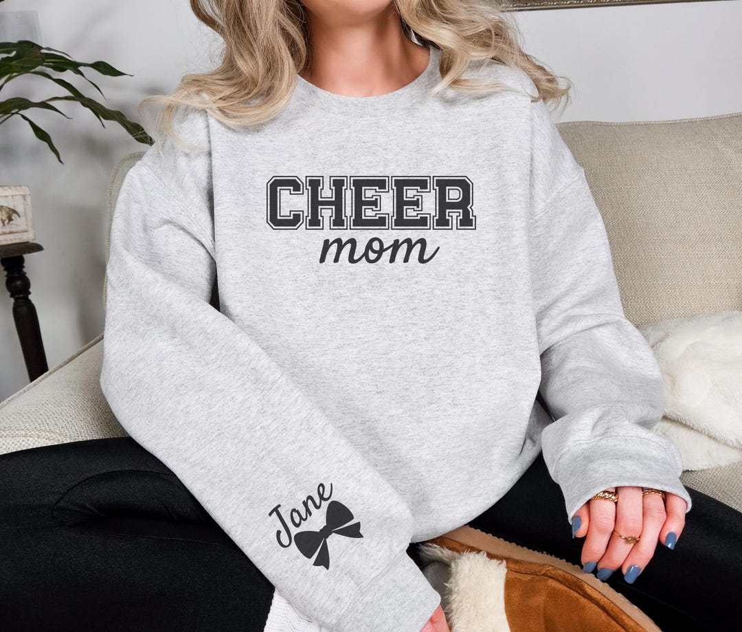 Personalized Cheer Mom Sweatshirt,custom Cheer Sweatshirt for Cheer Mom ...